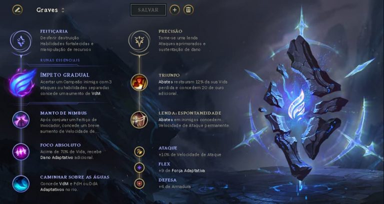 Builds E Runas: Guia Do Campeão Graves