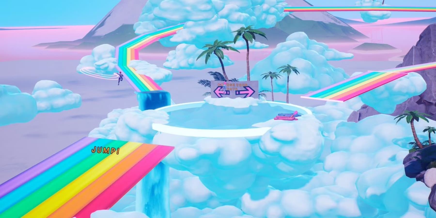 Fortnite: Como completar conquistas no Rainbow Crossroads